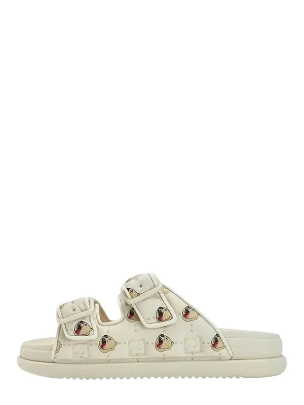 FILA Lucia Sandals With Graphic Print - White
