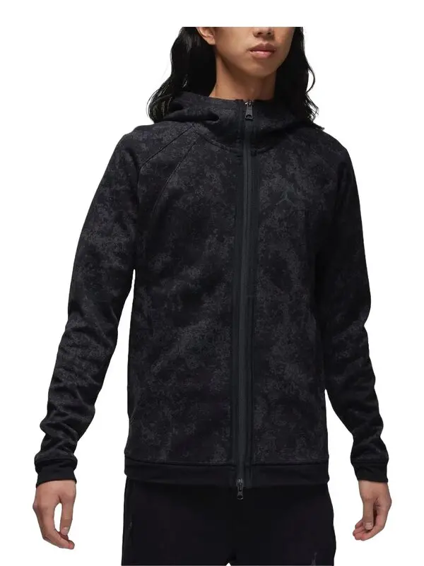 JORDAN Dri-fit Sport Full-zip Hoodie - Black/dark Smoke Grey