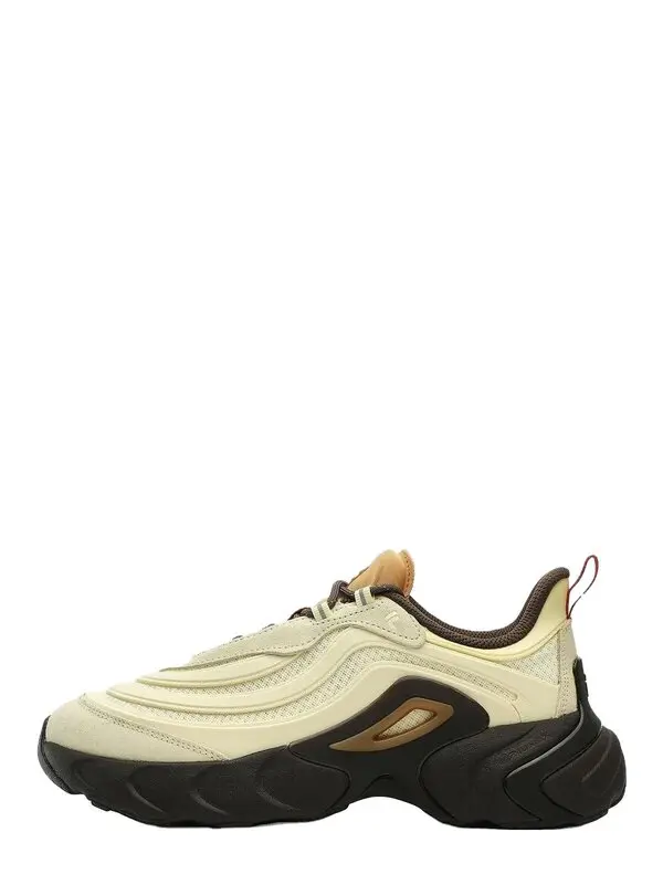 FILA FUSION Ray 4 Lace-up Sneakers - Cream White/orange/black