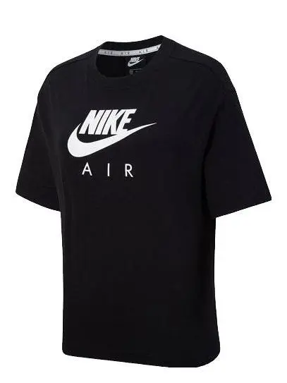 Nike Logo Loose Knit Short Sleeve T-shirt - Black