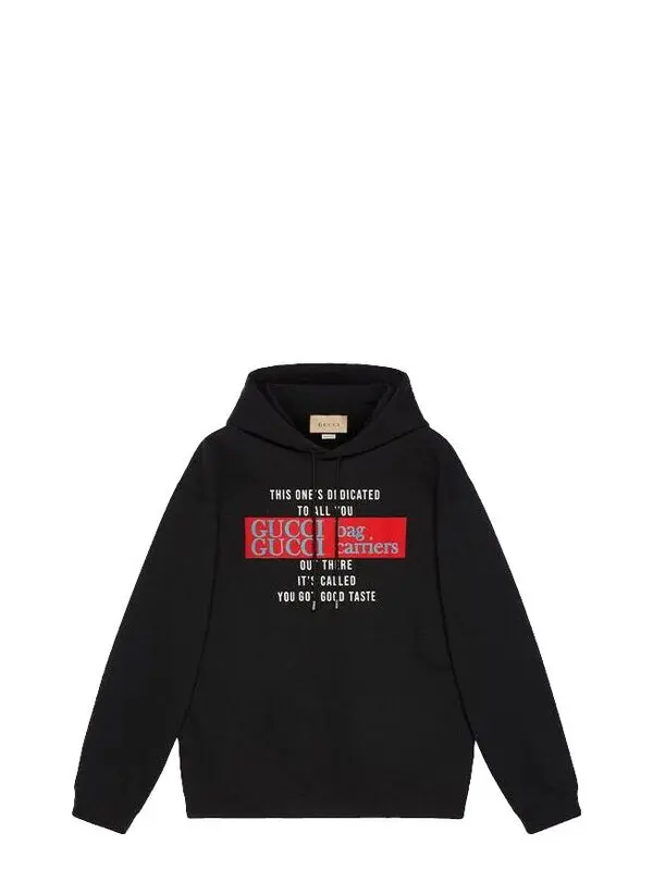 Gucci You Got Good Taste" Hoodie - Black/red