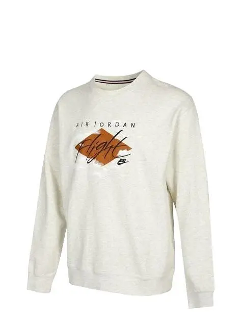 JORDAN Air Logo Alphabet Embroidered Pullover - White