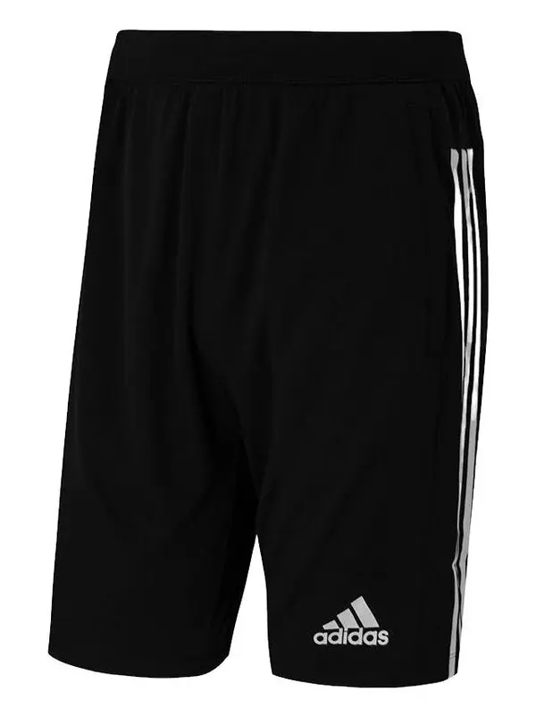 Adidas Tech Short Training Sports Stripe Breathable Shorts - Black