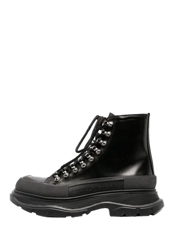 Alexander McQueen Tread Slick Boots - Black/silver