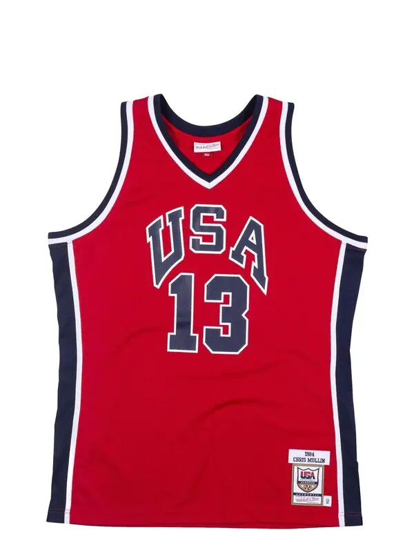 Mitchell & Ness Chris Mullin Team Usa 1984 Authentic Basketball Jersey - Red/blue/white