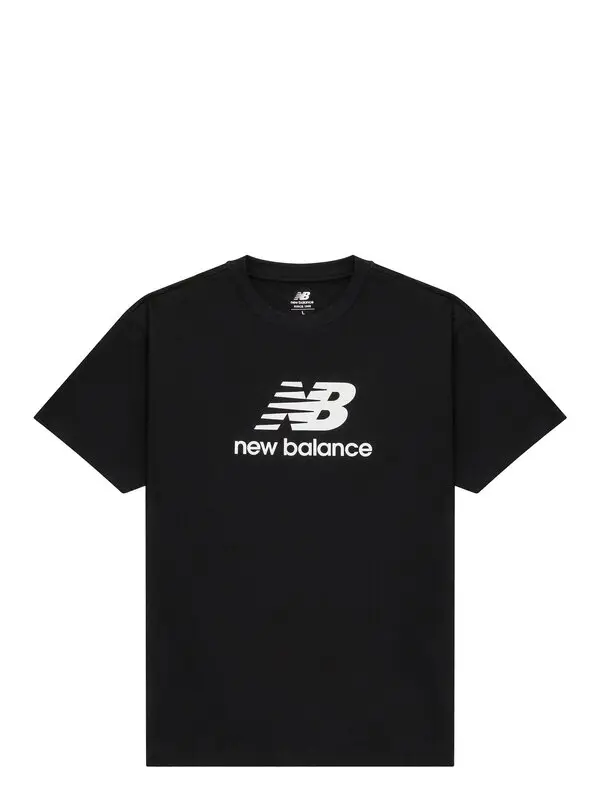 NEW BALANCE Essential Logo T-shirt Asia Sizing - Black