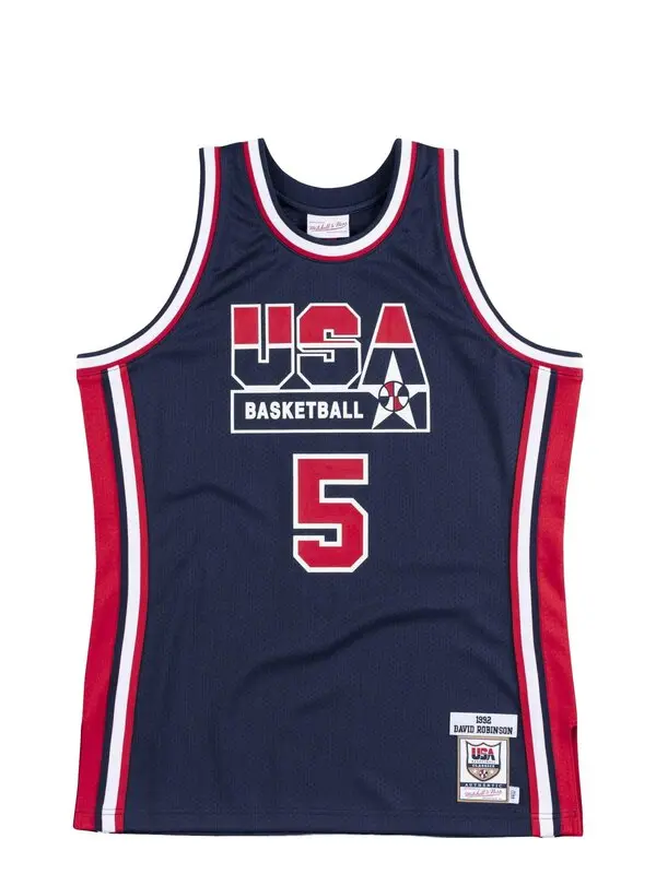 Mitchell & Ness Team Usa 1992 David Robinson Basketball Jersey - Navy