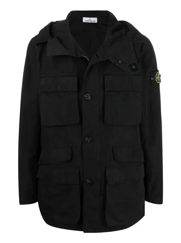 Stone Island Garment Dyed Field Jacket - Black