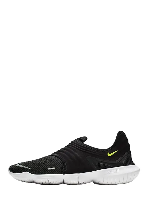 Nike Free Rn Flyknit 3.0 Sneakers - Black/volt/white