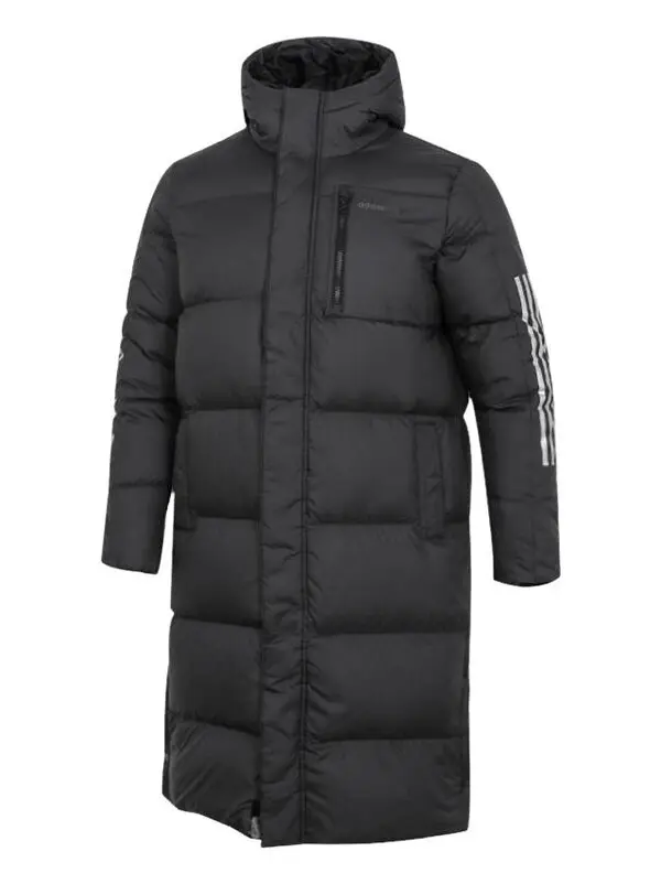 Adidas Neo Hooded Down Jacket - Black