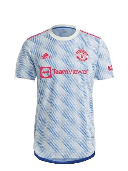Adidas Manchester United 21/22 Away Authentic Jersey - Cloud White