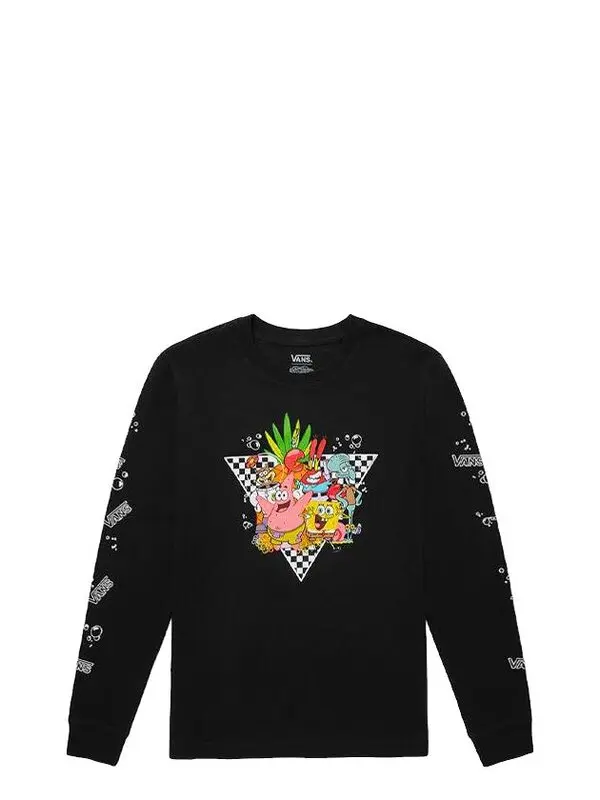 VANS X Spongebob Squarepants Long Sleeve Crewneck - Black
