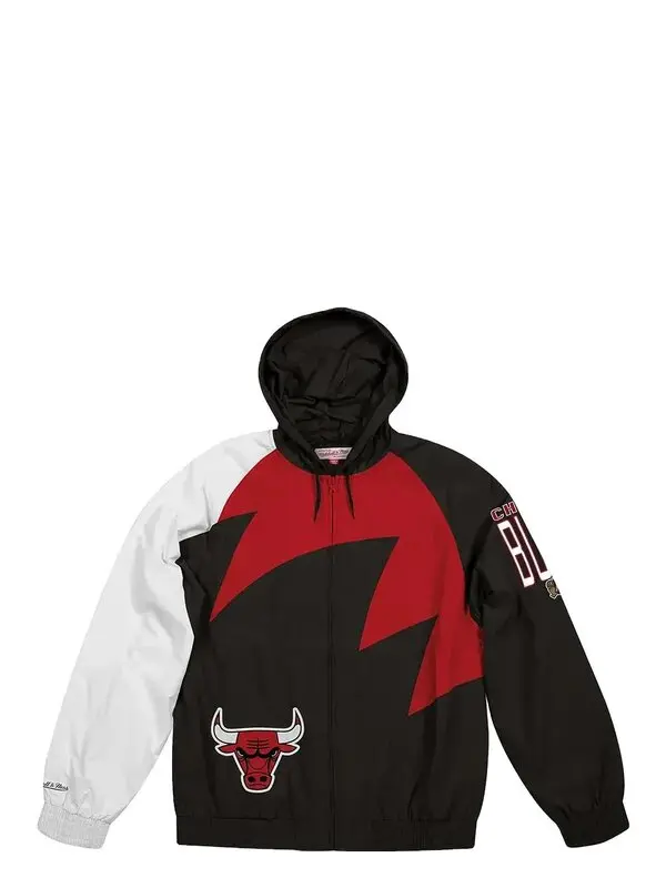 Mitchell & Ness Chicago Bulls Shark Tooth Jacket - Black/red