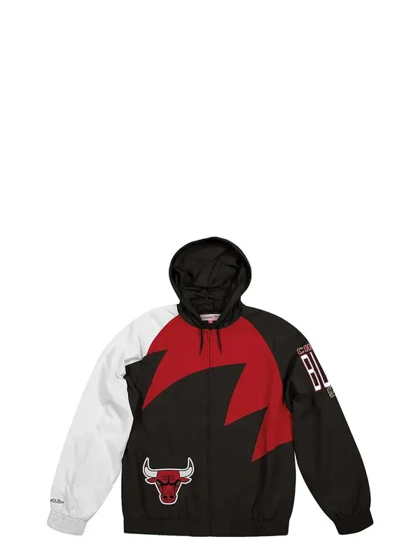 Mitchell & Ness Chicago Bulls Shark Tooth Jacket - Black/red