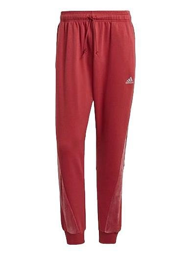 Adidas Velvet Pant Casual Training Sports Bundle Feet Long Pants - Pink