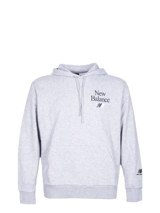 NEW BALANCE Celebrate Hoodie With Logo Detailing - Grey