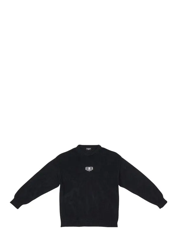Balenciaga Bb Paris Icon Sweater - Black