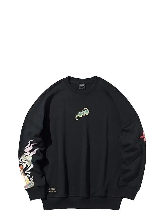 LI-NING X Disney Crossover Casual Pullover - Black/white