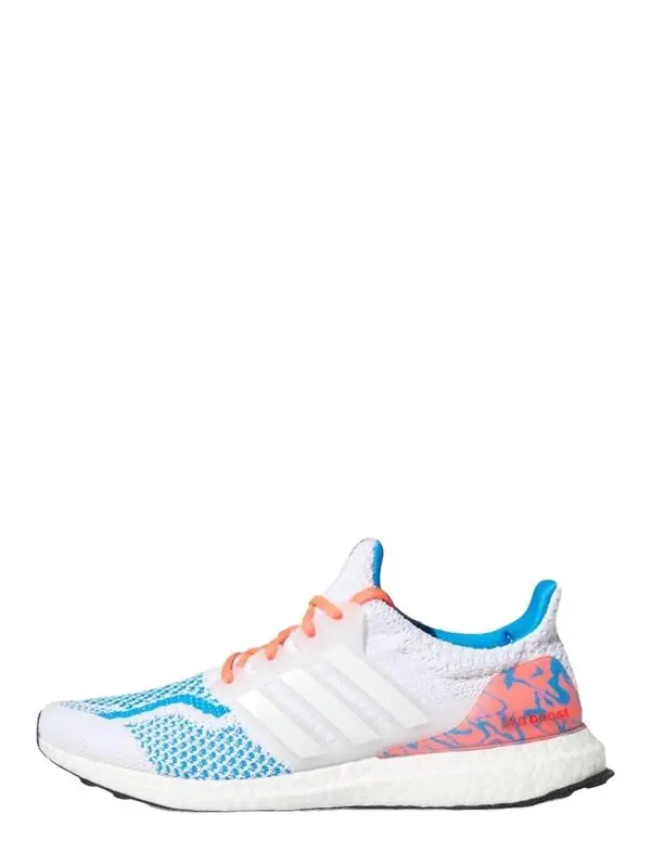 Adidas Ultraboost 5.0 Dna "white Turbo" Low Top Sneakers - Cloud White/cloud White/turbo