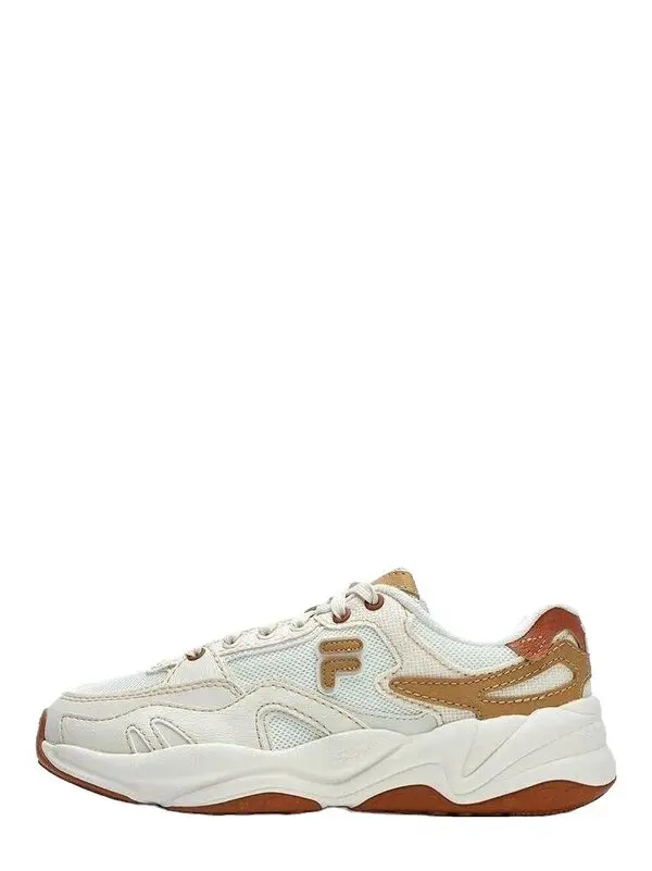 FILA FUSION Flash Lace-up Sneakers - White/brown