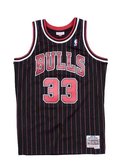 Mitchell & Ness Nba Chicago Bulls Scottie Pippen Swingman Jersey - Black/red