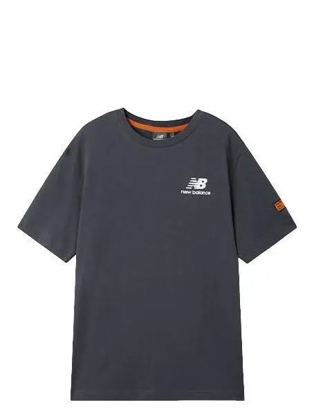 NEW BALANCE Short Sleeve T-shirt - Dark Grey/white