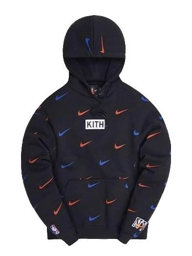 Kith X Nike New York Knicks Aop Hoodie - Black