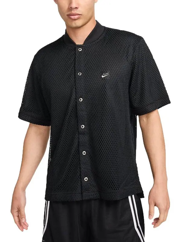 Nike Dri-fit Short-sleeve Basketball Shirt - Black/sail/sail