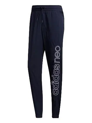 Adidas Neo M Ss Tp 2 Alphabet Logo Printing Sports Pants - Blue