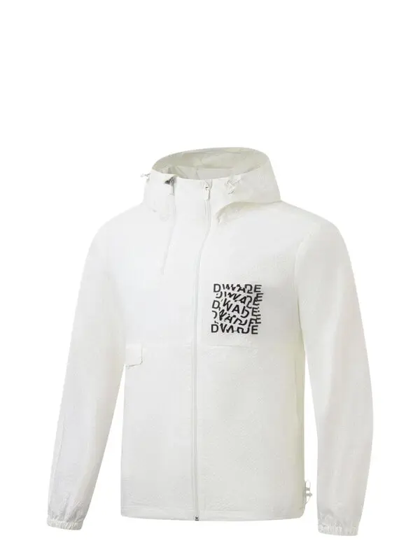 LI-NING Way Of Wade Graphic Full Zip Hooded Jacket - White/black