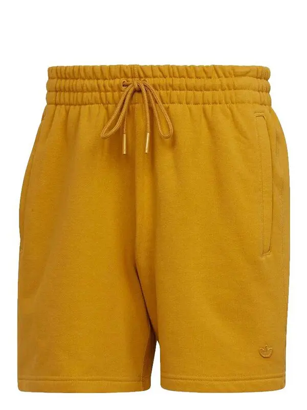 Adidas Originals C Short Ft Solid Color Lacing Sports Shorts - Gold