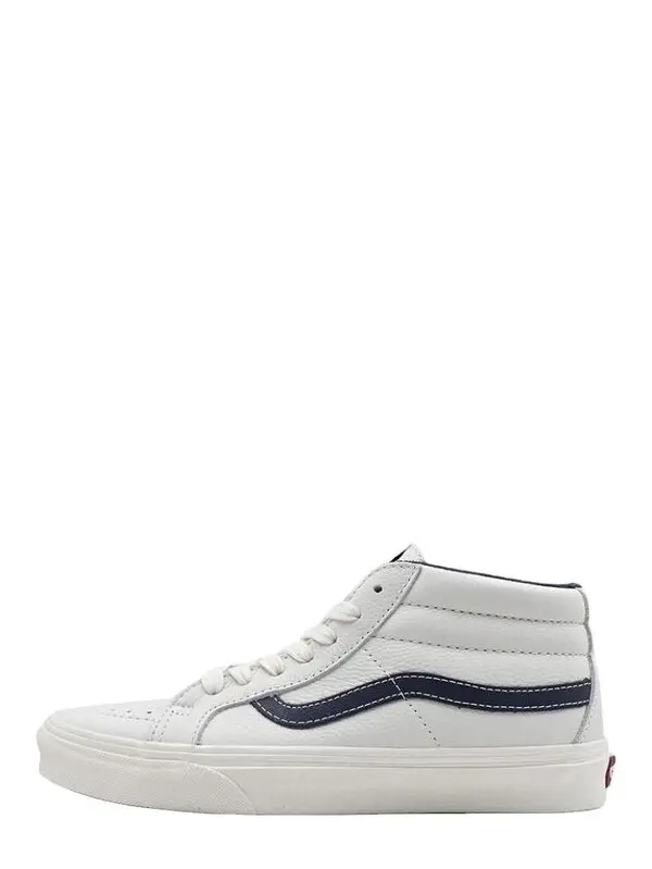 VANS Sk8-mid High Top Sneakers - White/blue