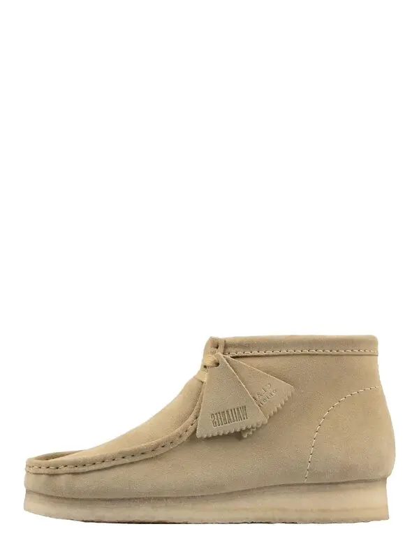 Clarks Wallabee Suede Ankle Boots - Beige