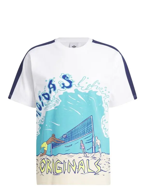 Adidas Beach Sports Art Tee - White