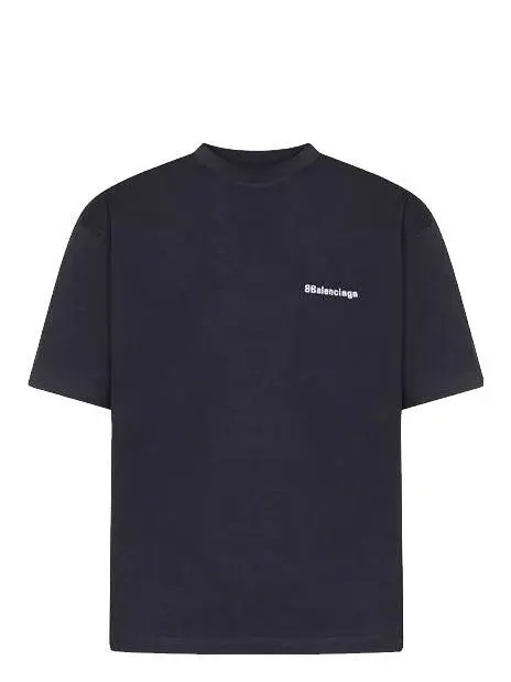 Balenciaga Bb Corporate T-shirt Medium Fit - Navy
