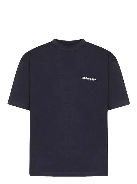 Balenciaga Bb Corporate T-shirt Medium Fit - Navy