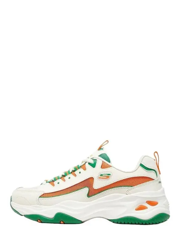 Sketchers D'lites 4.0 Athletic Sneakers - White/green
