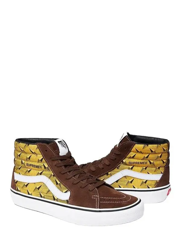 VANS Supreme X Sk8-hi Pro "diamond Plate" Sneakers - Brown