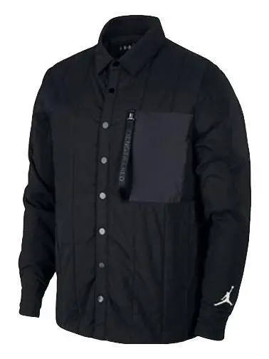 JORDAN Air 23 Engineered Space Cotton Coach Jacket - Black
