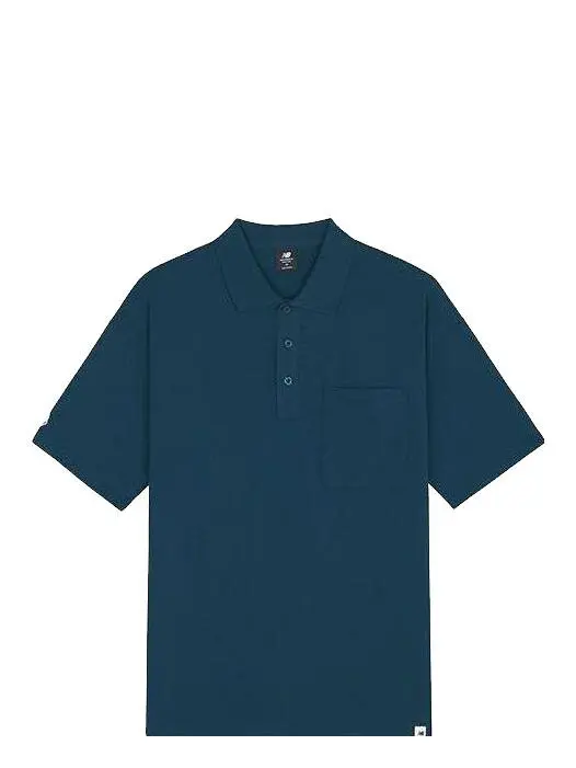 NEW BALANCE X Noritake Short Sleeve Polo Shirt - Blue