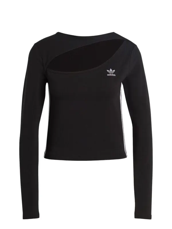 Adidas Originals Centre Stage Cutout Long Sleeve Top - Black