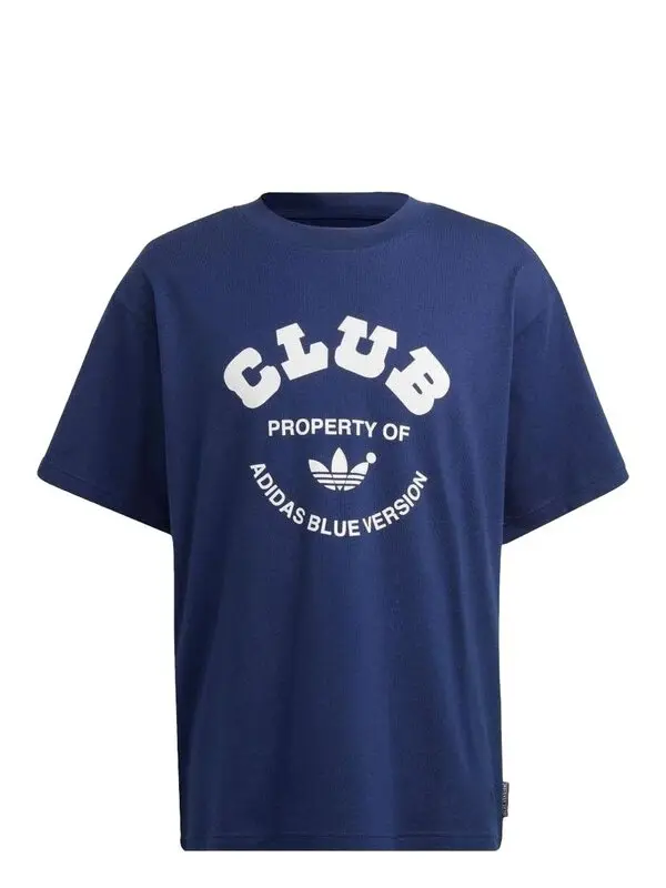 Adidas Blue Version Club T-shirt 'blue White - Blue/white