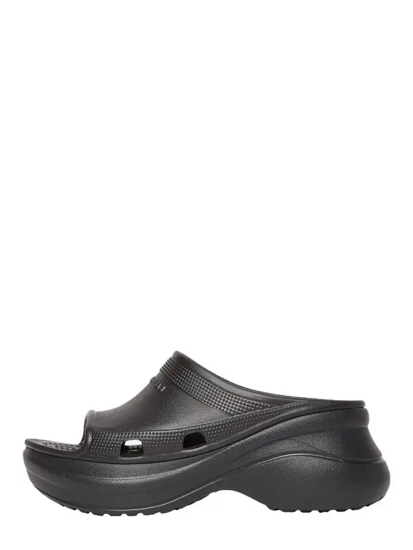 Balenciaga X Crocs Pool Slide Sandals - Black