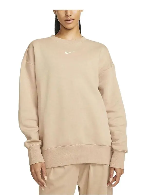 Nike Phoenix Fleece Crewneck Sweatshirt - Beige/brown