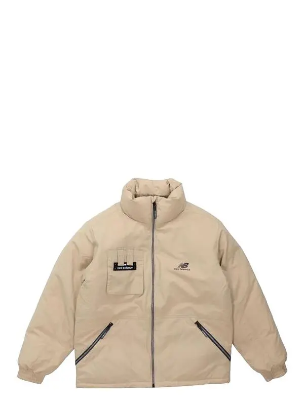 NEW BALANCE Logo Print Puffer Jacket - Pink
