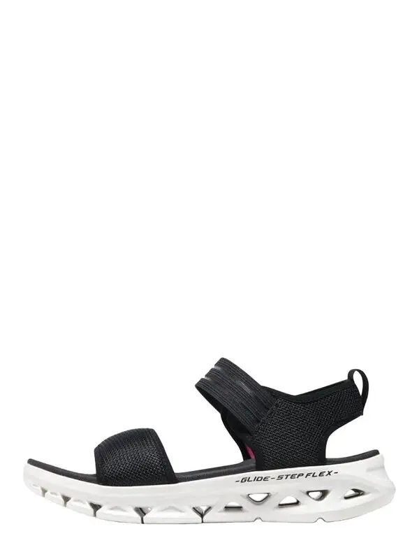 Sketchers Go Glide-step Flex Sandal - Black/white