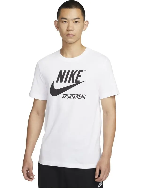 Nike Crew Archive Logo T-shirt 'white - White/black