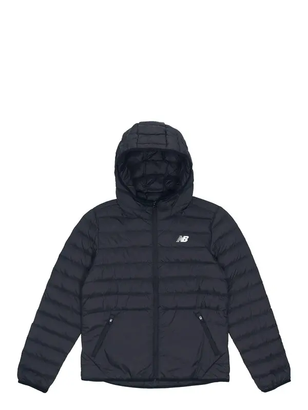 NEW BALANCE Hooded Down Jacket - Black