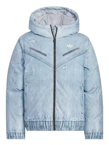 Adidas Denim Down Jacket - Halo Silver