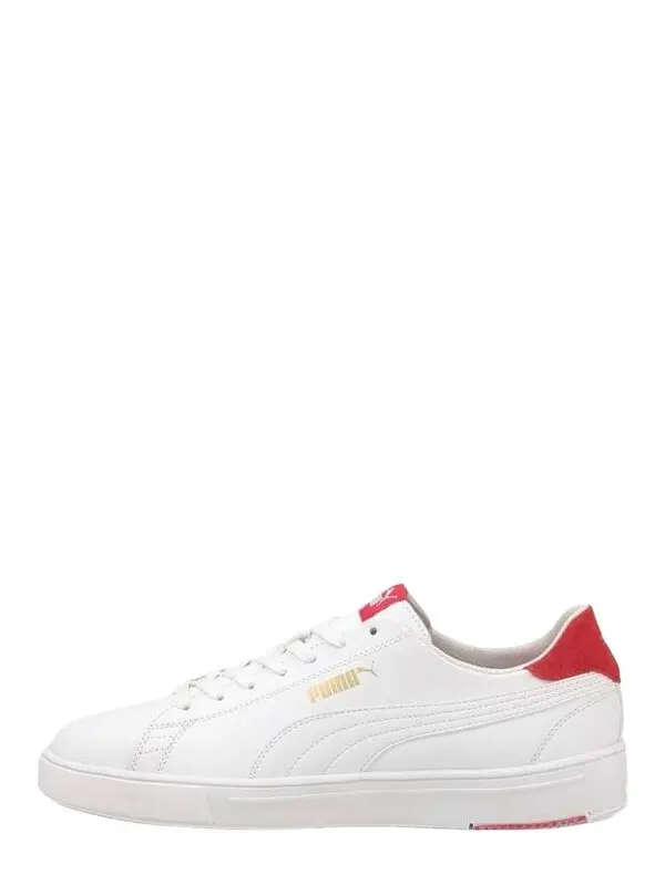 PUMA Serve Pro Lite Low Top Sneakers - White/red